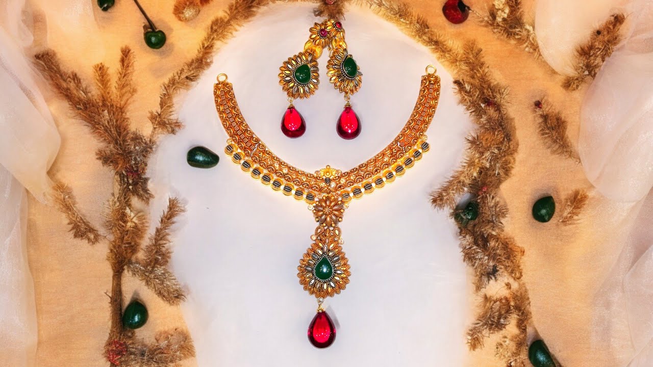 gold necklace set || sone ka set || Gale ka set || Gale Ka Desing ...