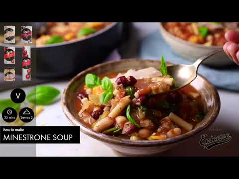 Epicure Cooks Minestrone Soup - YouTube