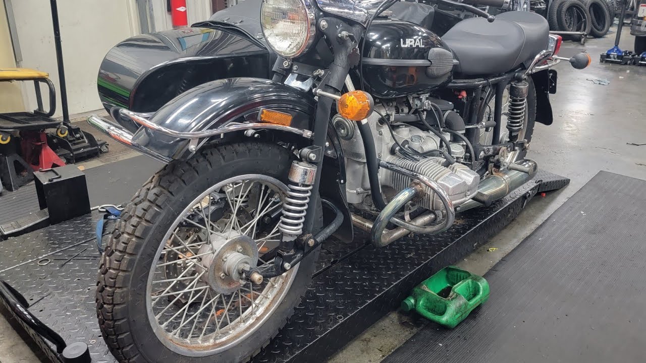 2008 Ural Sidecar Motorcycle Barn Find with Only 500 km! - YouTube