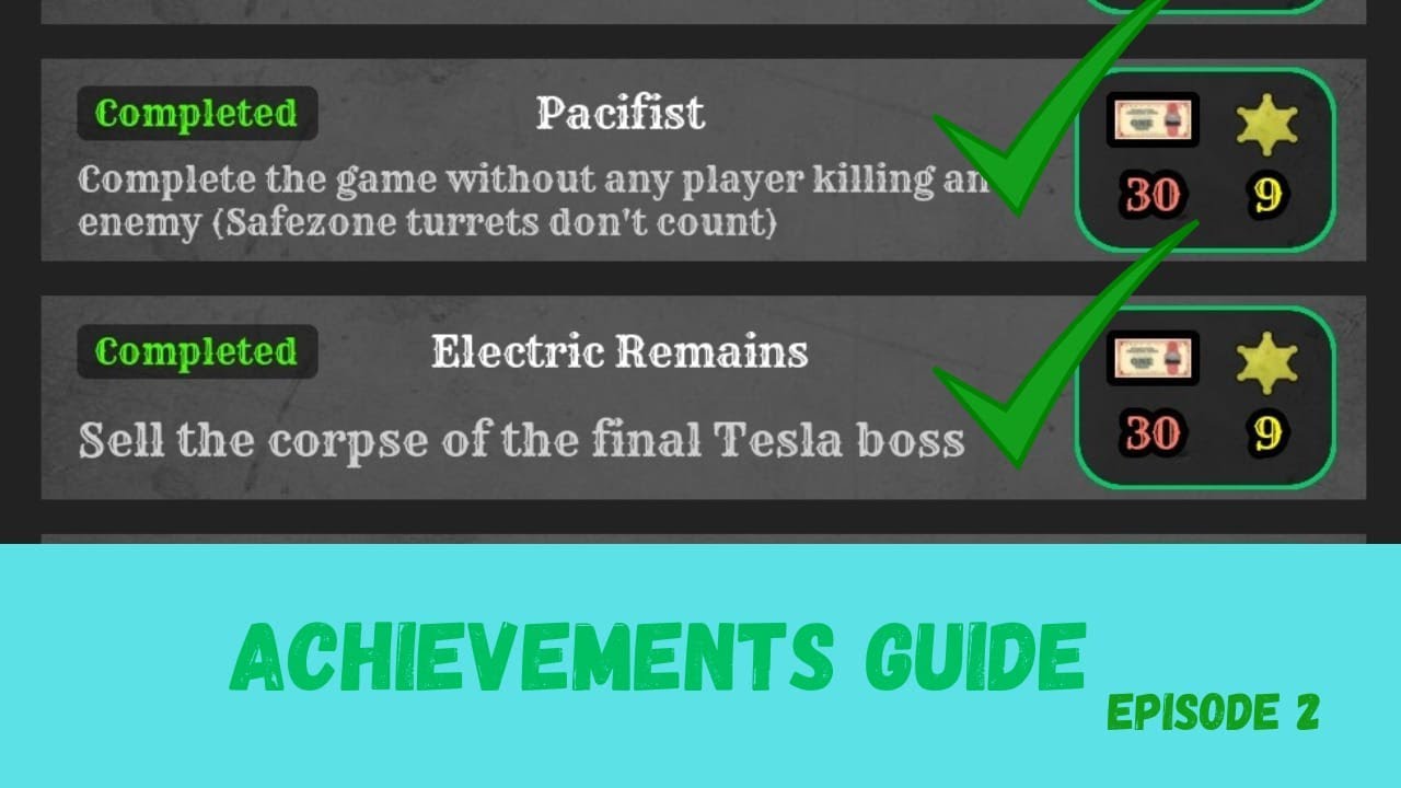 Dead rails achievements Guide. Episode 2 : Electric remains and ...