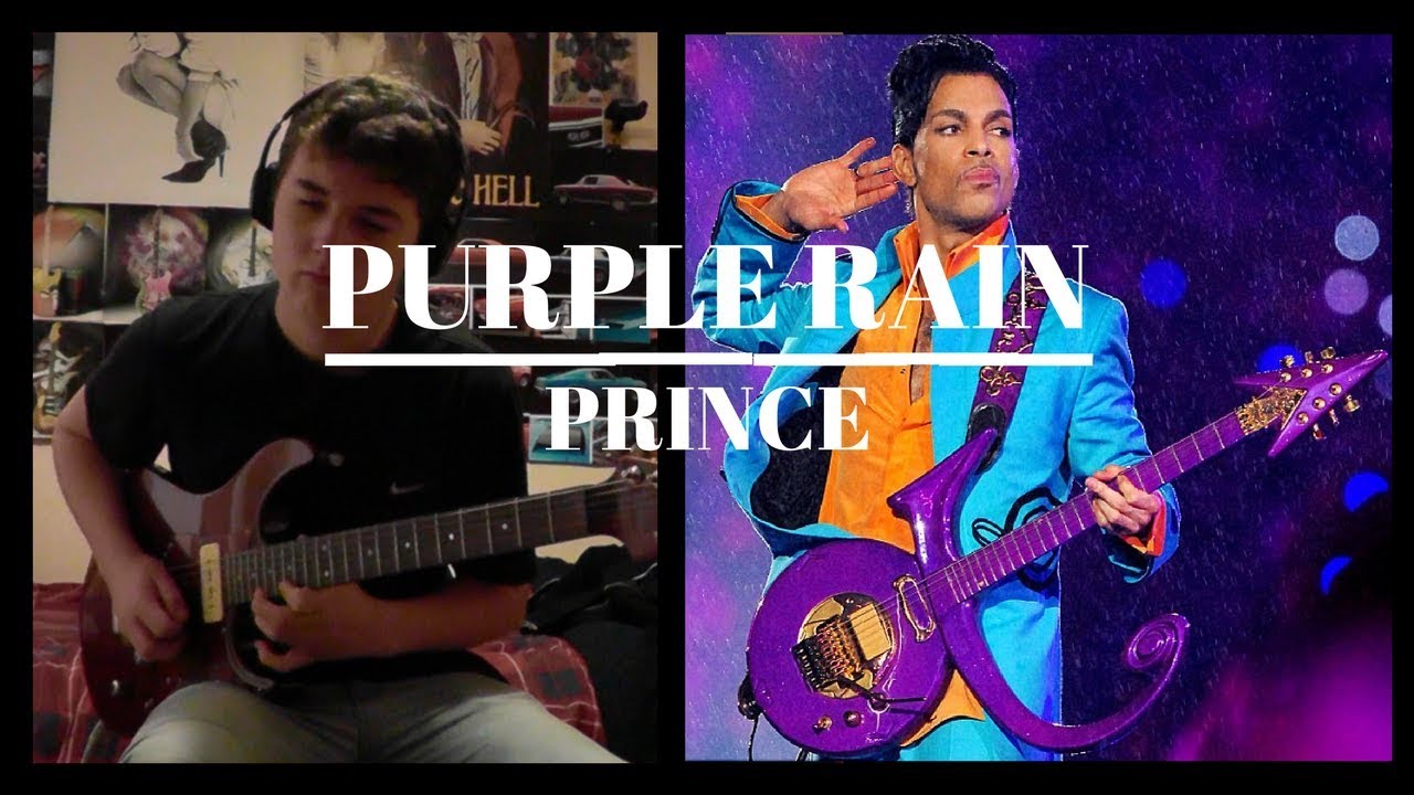 Purple Rain Guitar solo Cover - Prince Tribute - YouTube