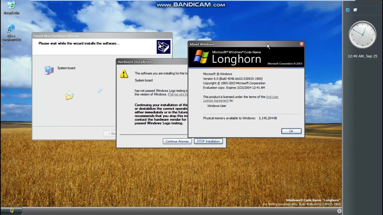 Windows Longhorn Build 4048 WIM Repack - YouTube