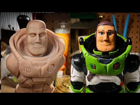 How to sculpt BUZZ LIGHTYEAR (polymer clay tutorial) - YouTube