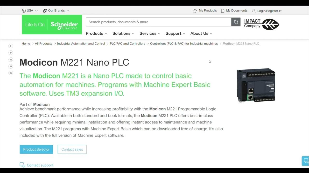 Modicon M221 Software | Ecostruxure Machine Expert Basic | Schneider Electric - YouTube
