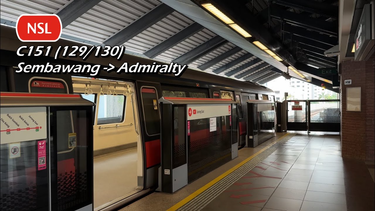(New slight strong) SMRT - KHI C151 (129/130) (Sembawang » Admiralty ...
