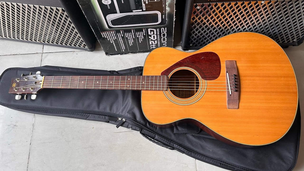 Đàn guitar acoustic Yamaha FG-170 japan. giá 2 triệu ( test guitar ...