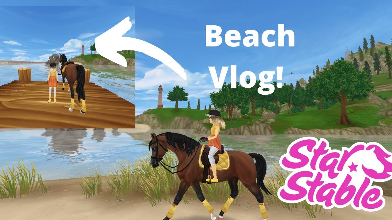 Taking Jasper to the Beach! Star Stable Realistic Role play - YouTube