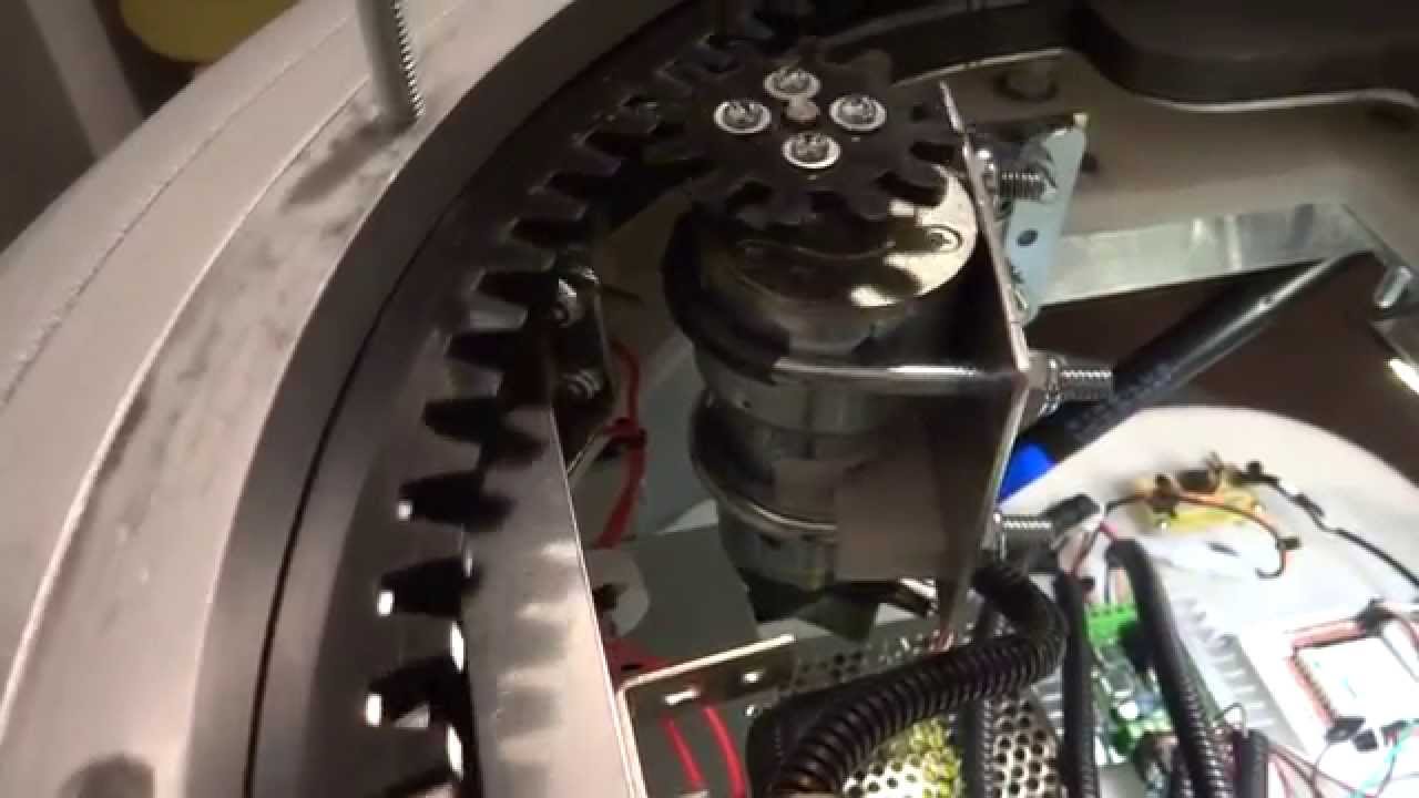 B9 Robot Waist Gear Self tensioning beacket - YouTube