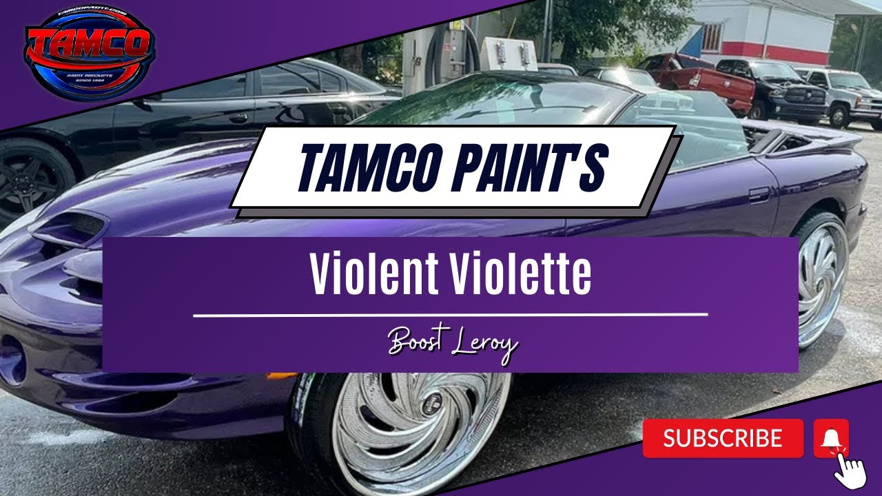 Tamco Paint's Custom Color - Violent Violette on Pontiac Firebird ...