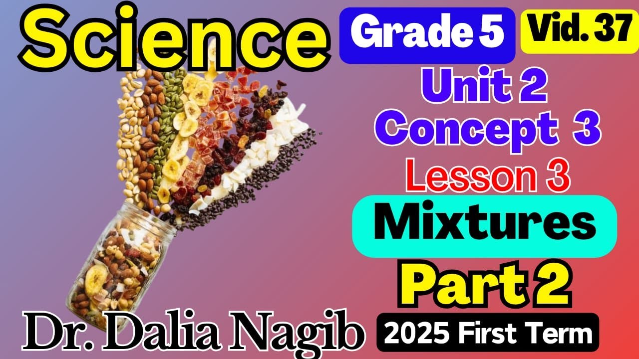 ساينس خامسة ابتدائى ترم اول 𝐒𝐜𝐢𝐞𝐧𝐜𝐞 𝐆𝐫𝐚𝐝𝐞 𝟓 𝗨𝗻𝗶𝘁 𝟮 𝗖𝗼𝗻𝗰𝐞𝐩𝐭 𝟑 𝗹𝗲𝘀𝘀𝗼𝗻 𝟑 ...