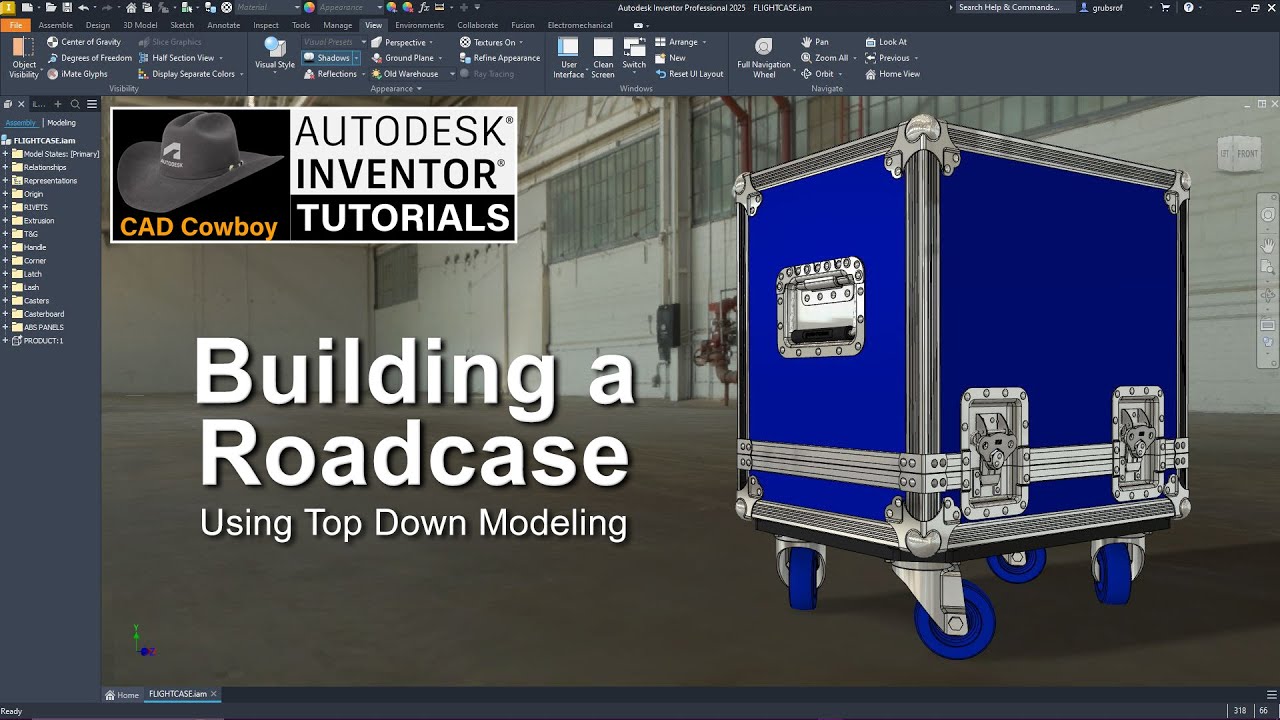 Autodesk Inventor - Building a Road case - YouTube