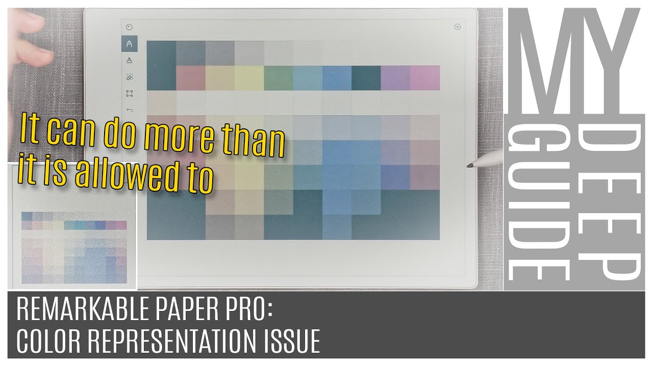 Remarkable Paper Pro: Color Representation Issue (pre update 3.16 ...
