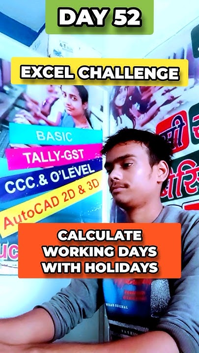 how to calculate working days in Excel #exceltips #excel365 #computer #excelworld #pc #excel # ...