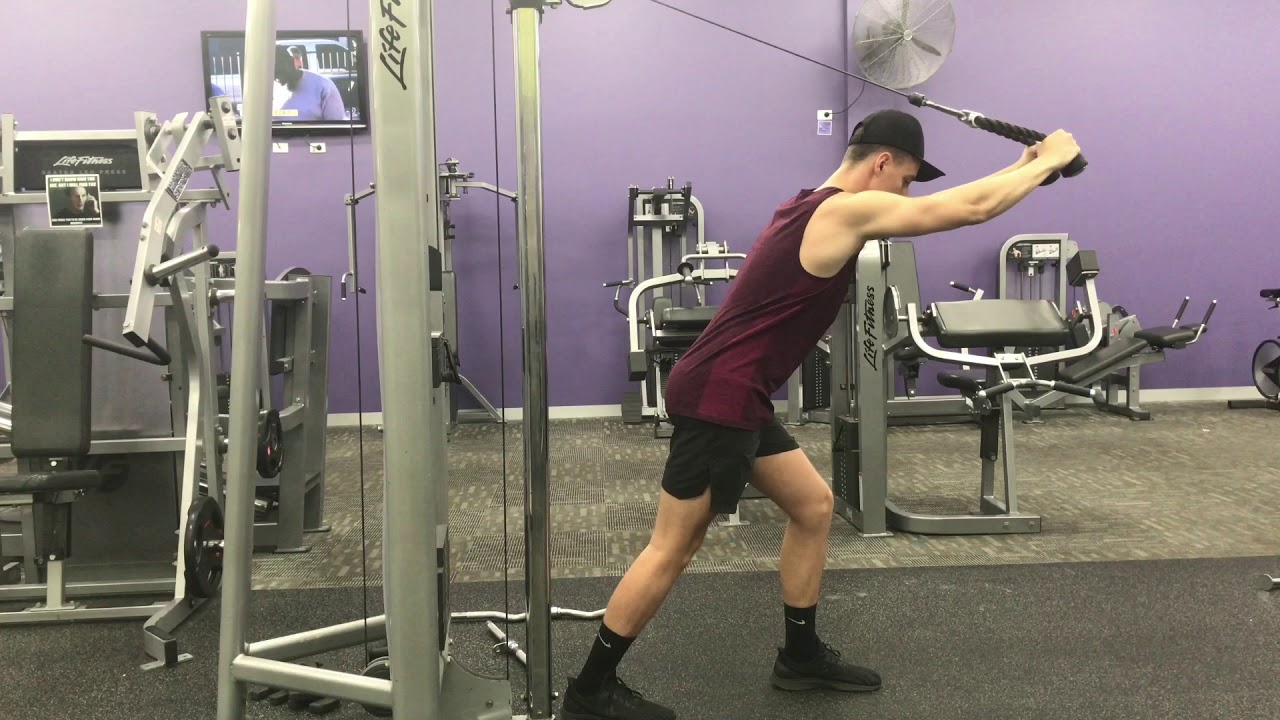 Overhead Rope Tricep Extension - YouTube