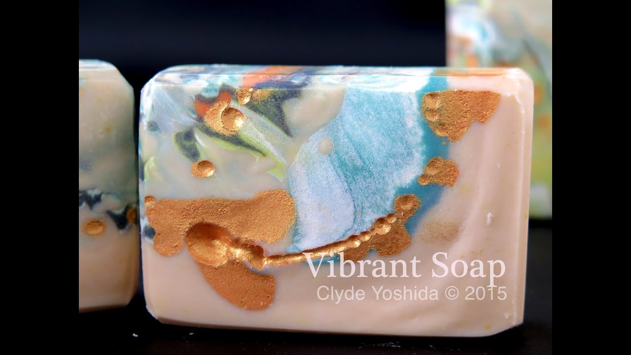Making and Unmolding Vibrant Amber Cold Process Soap - YouTube