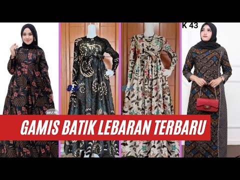 50 Model Gamis Batik Lebaran dan Seragam|| MODEL GAMIS TERBARU 2024