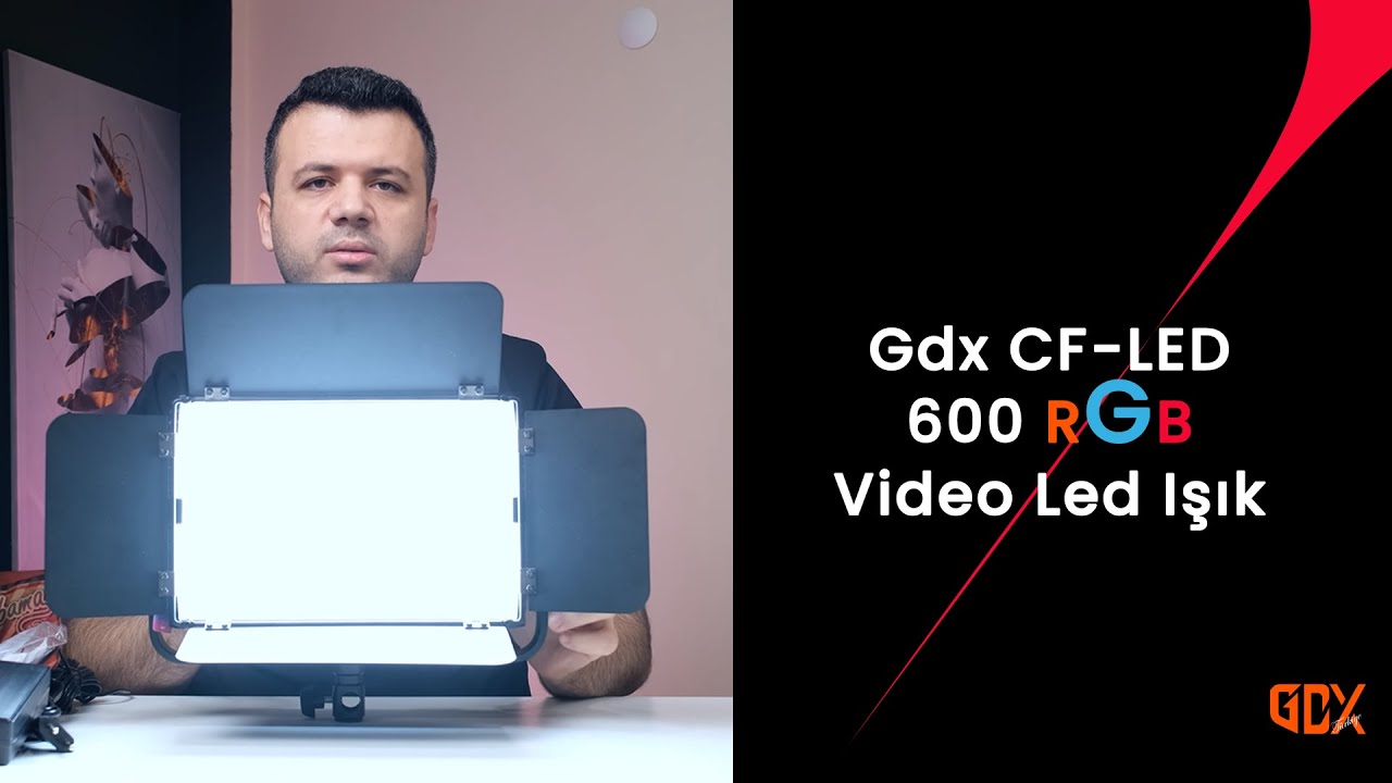 Gdx CF-LED 600RGB Video Led Işık - YouTube