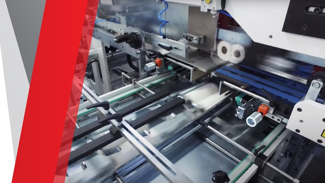 Toilet rolls wrapping machine, PRIMA made by STAX Technologies - YouTube