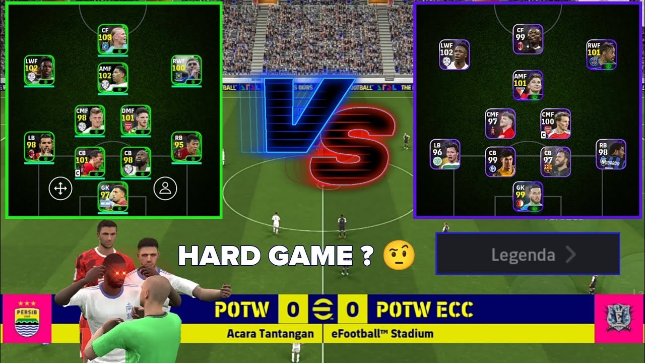 POTW BOOSTER HIJAU VS POTW ECC MODE LEGENDA 🥶 | EFOOTBALL 2025 MOBILE ...