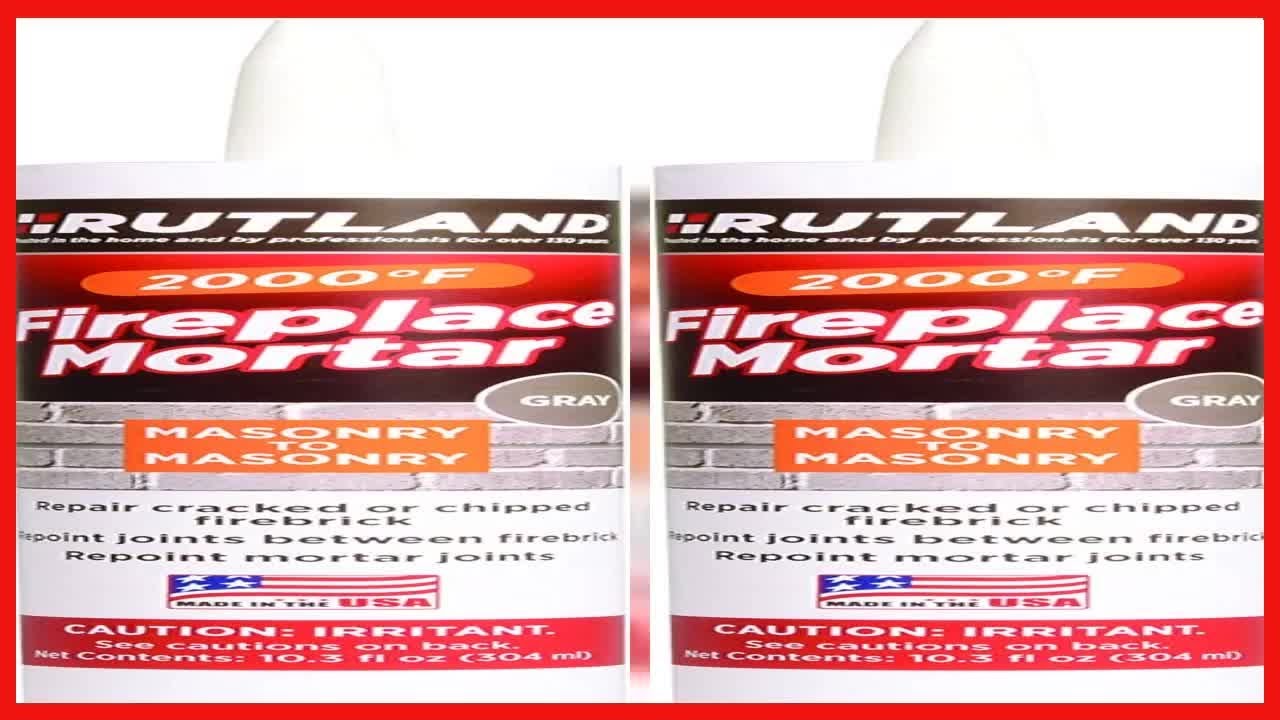 Rutland Fireplace Mortar Cartridge, 10.3-Ounce, Gray - 63G - YouTube