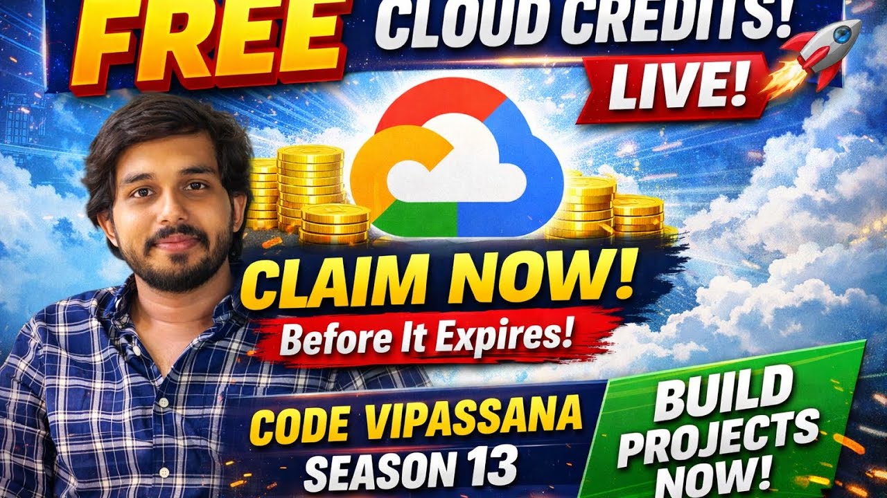 😱 FREE Google Cloud Credits LIVE! Claim NOW Before It Expires 🚀 | Code ...