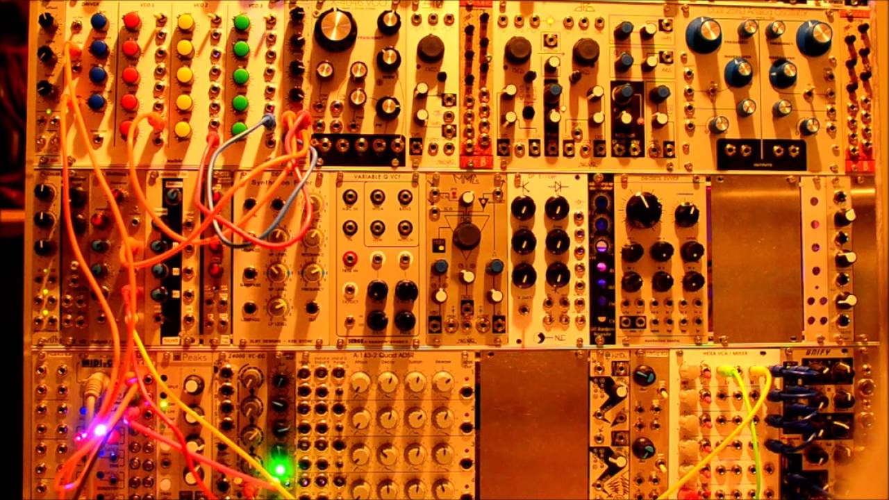 Euro Minimoog with mostly DIY modules - YouTube