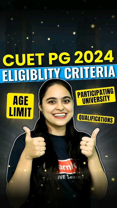 CUET PG 2024 Latest Eligibility Criteria 📑 #shorts - YouTube