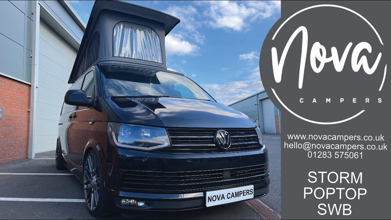 A Storm poptop fitted at Nova Campers to a Volkswagen Transporter T6 ...