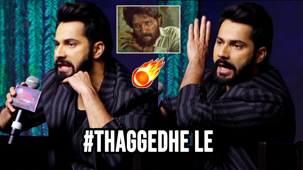 Varun Dhawan Says Thaggedele Dialogue At Thodelu (Bhediya) Pre Release ...