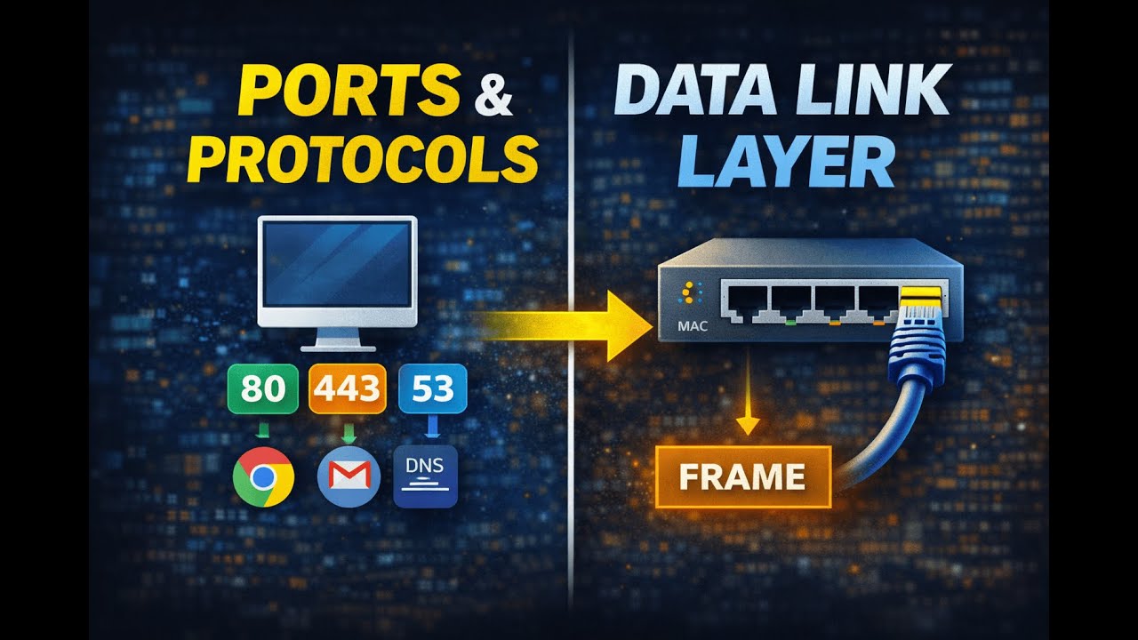 Ports & Protocols Explained | Data Link Layer Overview - YouTube
