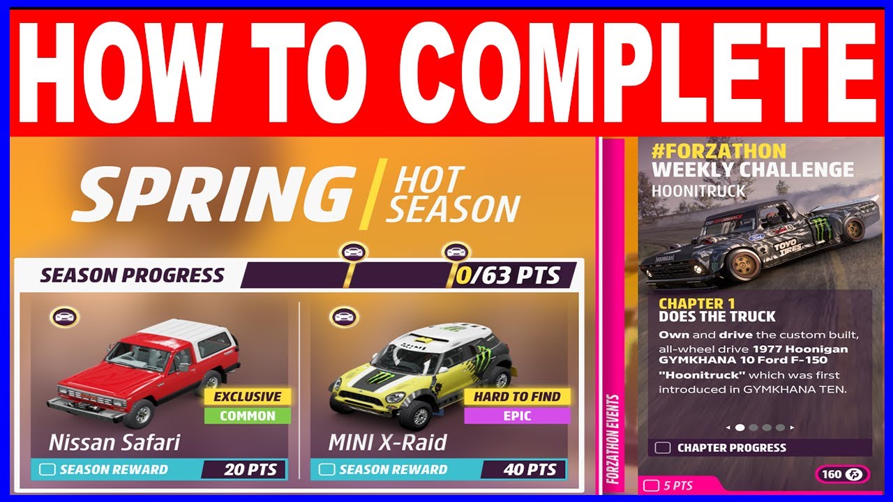 Forza Horizon 5 Spring Season Festival Playlist - How to Complete ...