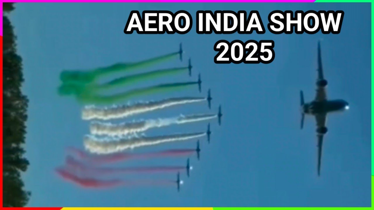 ବାଙ୍ଗାଲୋର ରେ Aero India Show 2025 // Air Power Display // Indian Force ...