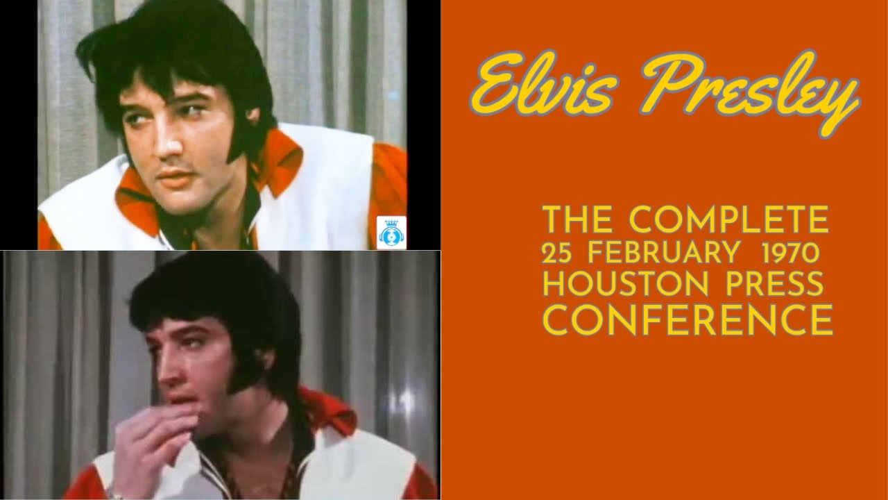 Elvis Presley - The 25 February 1970, Houston Press Conference - YouTube
