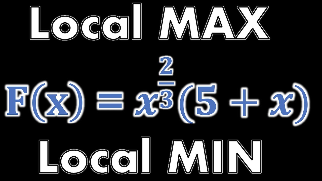 Calculus Extreme Values Local Max And Local Min Points YouTube calculus-extreme-values-local-max-and-local-min-points-youtube