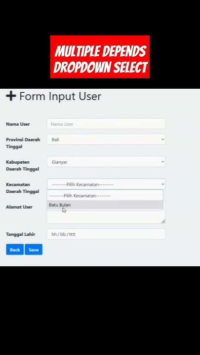 Multiple depends dropdown select #tutorial #coding #html #selectoption #codingphp #vlystudio ...