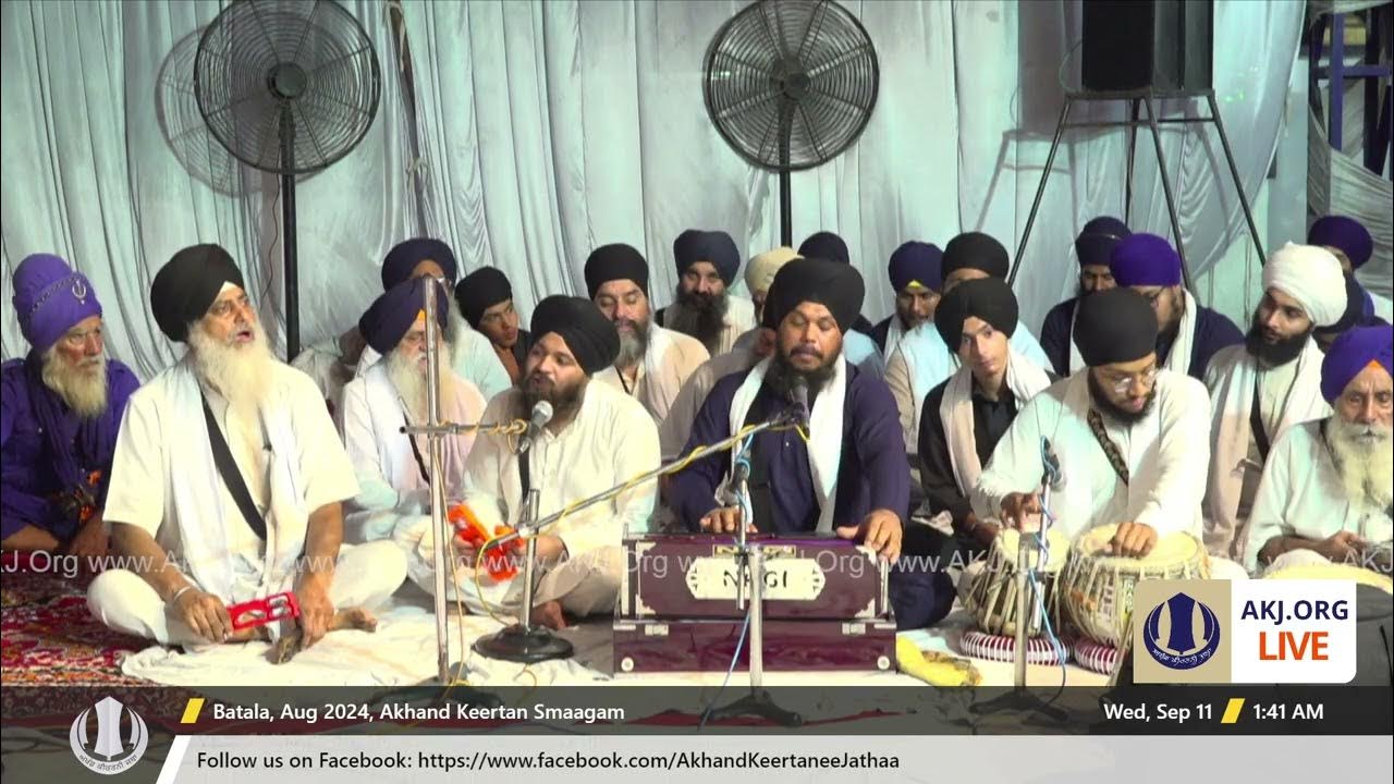 011 Batala 10Sep2024 TueEve Rainsabai Keertan Bhai Mehtaab Singh Jee Amritsar - YouTube