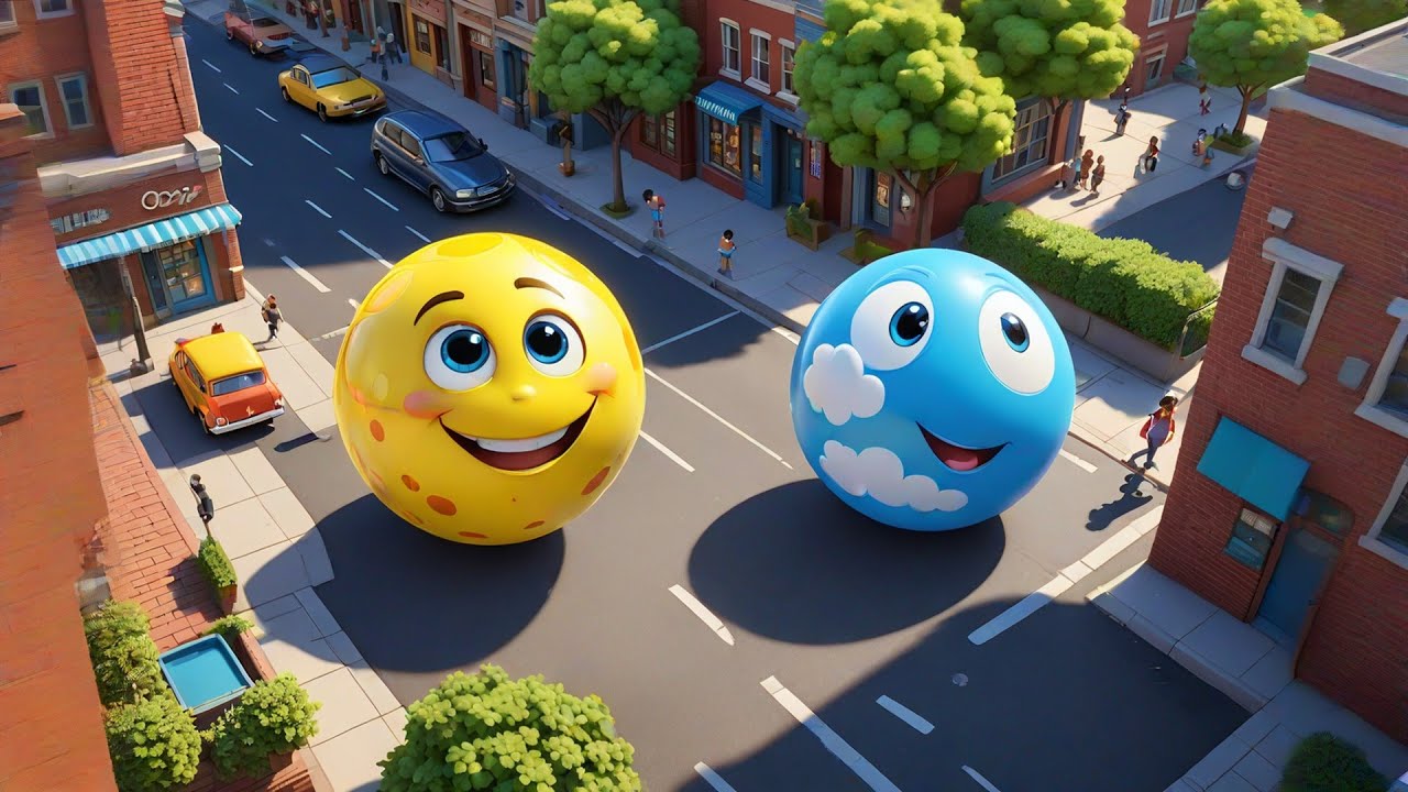 Five Bouncy Balls Go Boing Boing Boing | Fun Action Song Kids | Nursery ...