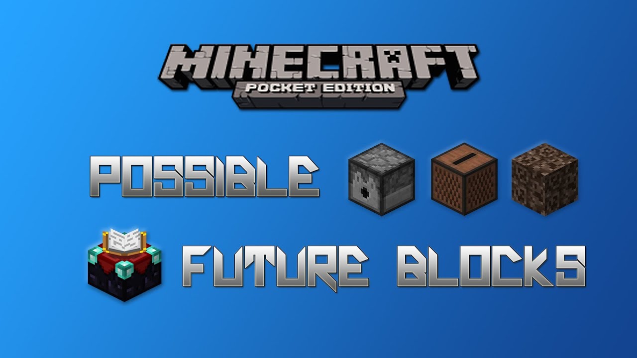 New Blocks for Minecraft PE v0.8.0 or Later {Possible} - YouTube