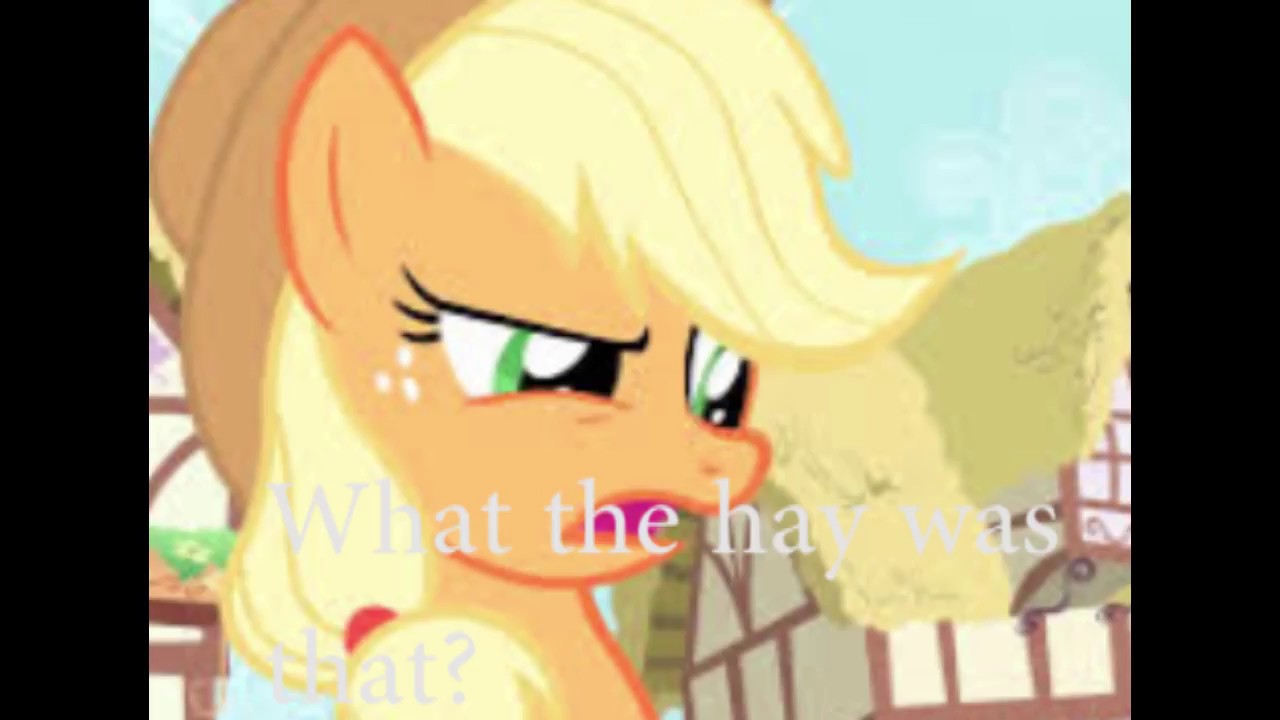 Applejack's stomach growl - YouTube