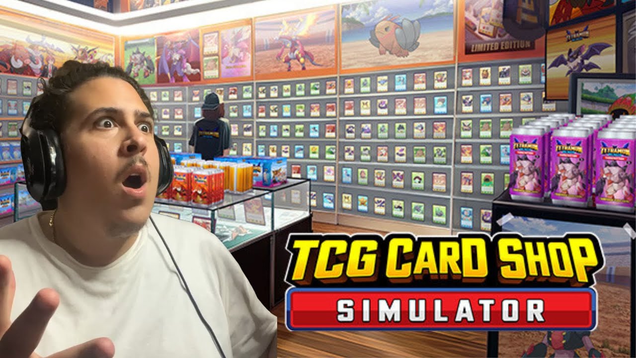 🔴LIVE- First Playthrough Of TCG CARD SHOP SIMULATOR #shorts - YouTube