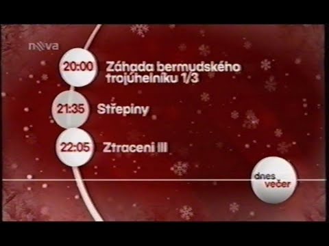 6.1.2008 - TV Nova - dnes večer, reklamy, upoutávky - YouTube