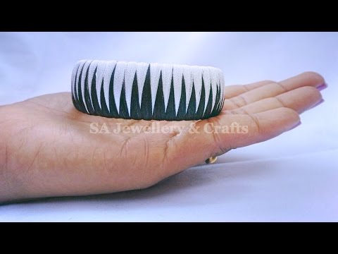 ZigZag Design Silk Thread Bangles | DIY | Tutorial - YouTube