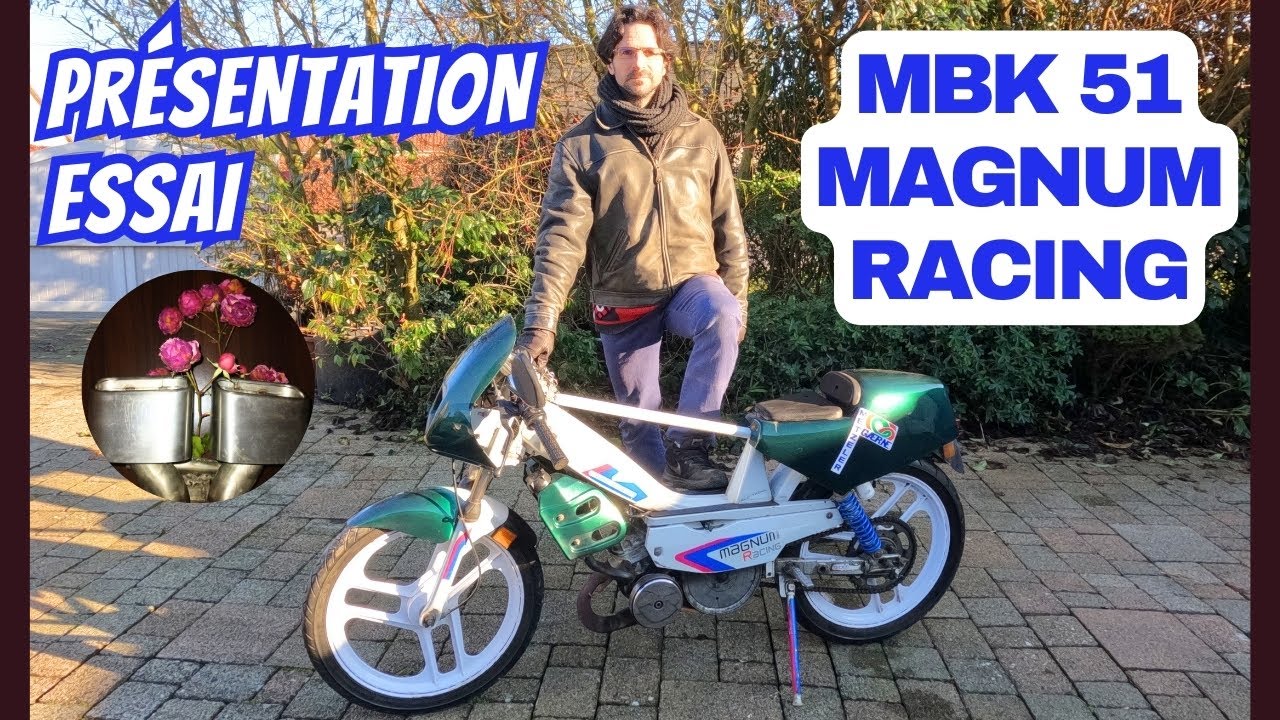 Présentation /essai MBK 51 Magnum Racing . Le Must des années 90 avant le BOOSTER. - YouTube
