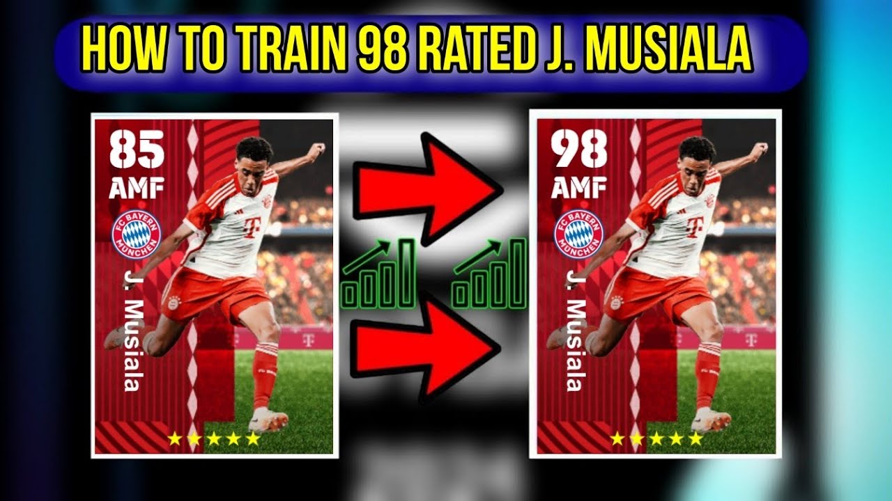 How To Train 98 Rated J. Musiala In eFootball 2024 Mobile | Musiala Max ...