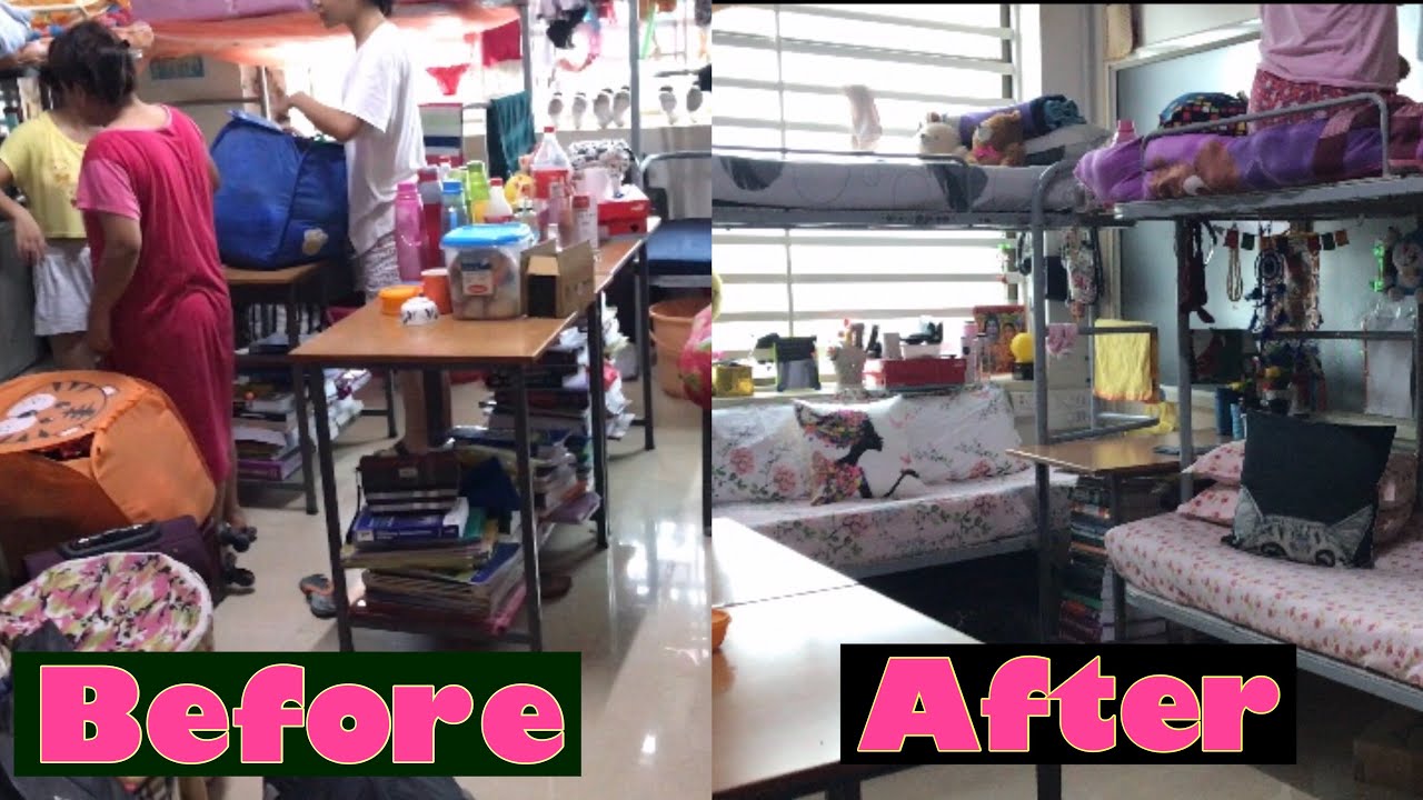 cleaning our rooms|Hostel life|sunday cleaning |fun with friends ...