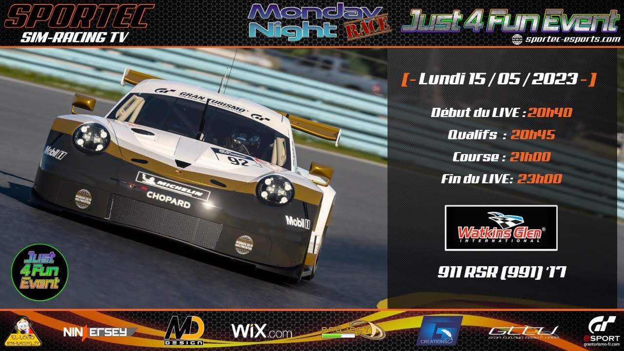 [- SPORTEC Sim-Racing TV -] MONDAY NIGHT RACE by JUST 4 FUN EVENT - YouTube