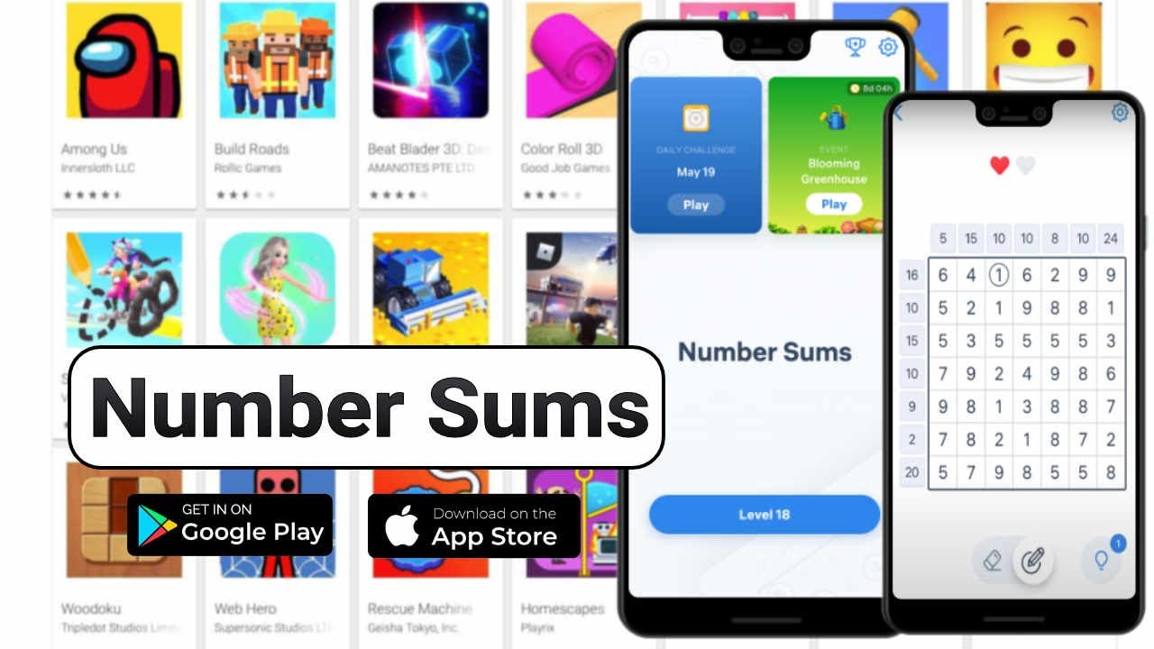 Number Sums - Numbers Game #60 (Android/IOS) - YouTube