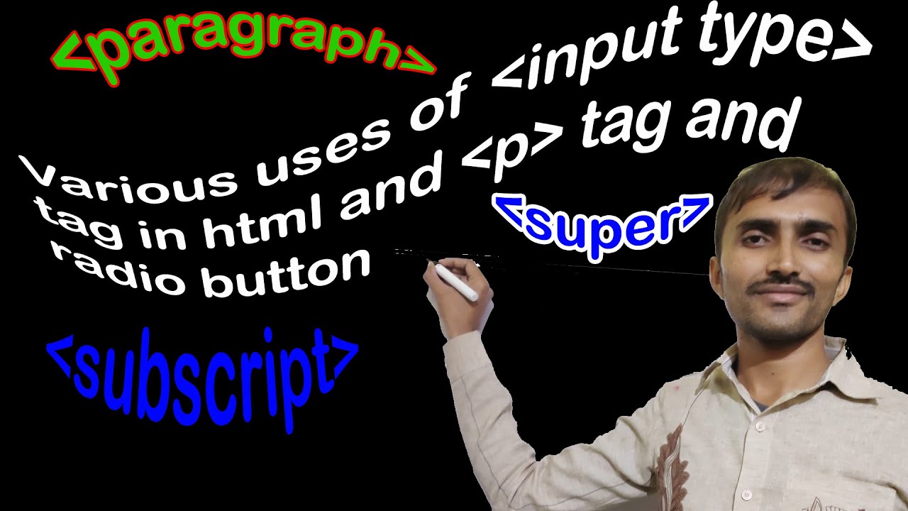 How To Use Subscript Super Script And Paragraph Tag In Html Youtube 0939