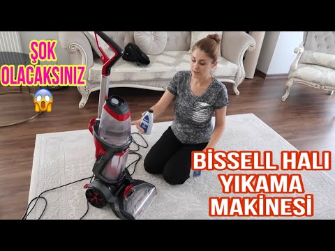 Bissell proheat 2x revolution halı yıkama makinesi ile halılarımı yıkadım🧼🌸Temizlik vlog￼