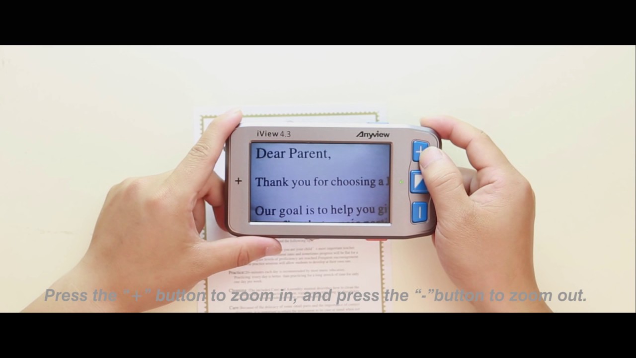 iView 4.3 Handheld Video Magnifier - YouTube